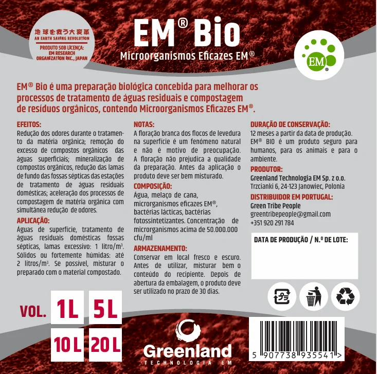 EM® Bio - Microorganismos Eficazes - Green Tribe People
